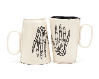 Skeleton mug | Etsy