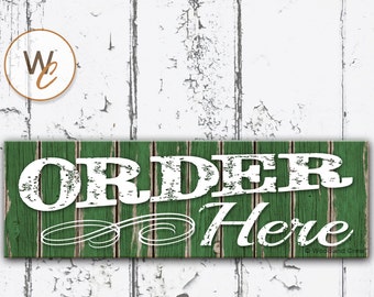 Order here sign | Etsy