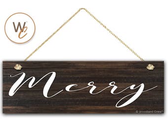 Merry sign | Etsy
