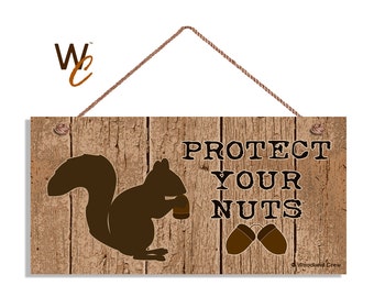 Funny squirrel signs | Etsy