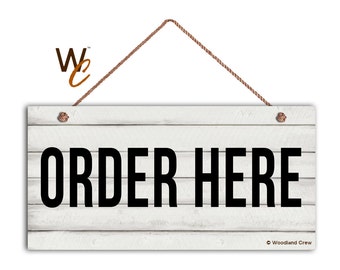 Order here sign | Etsy