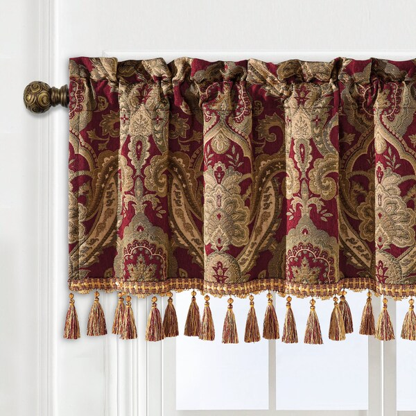 Red Valance - Etsy