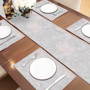 Oslo Table Runner Jacquard Table Runner With Tassels for Table ...