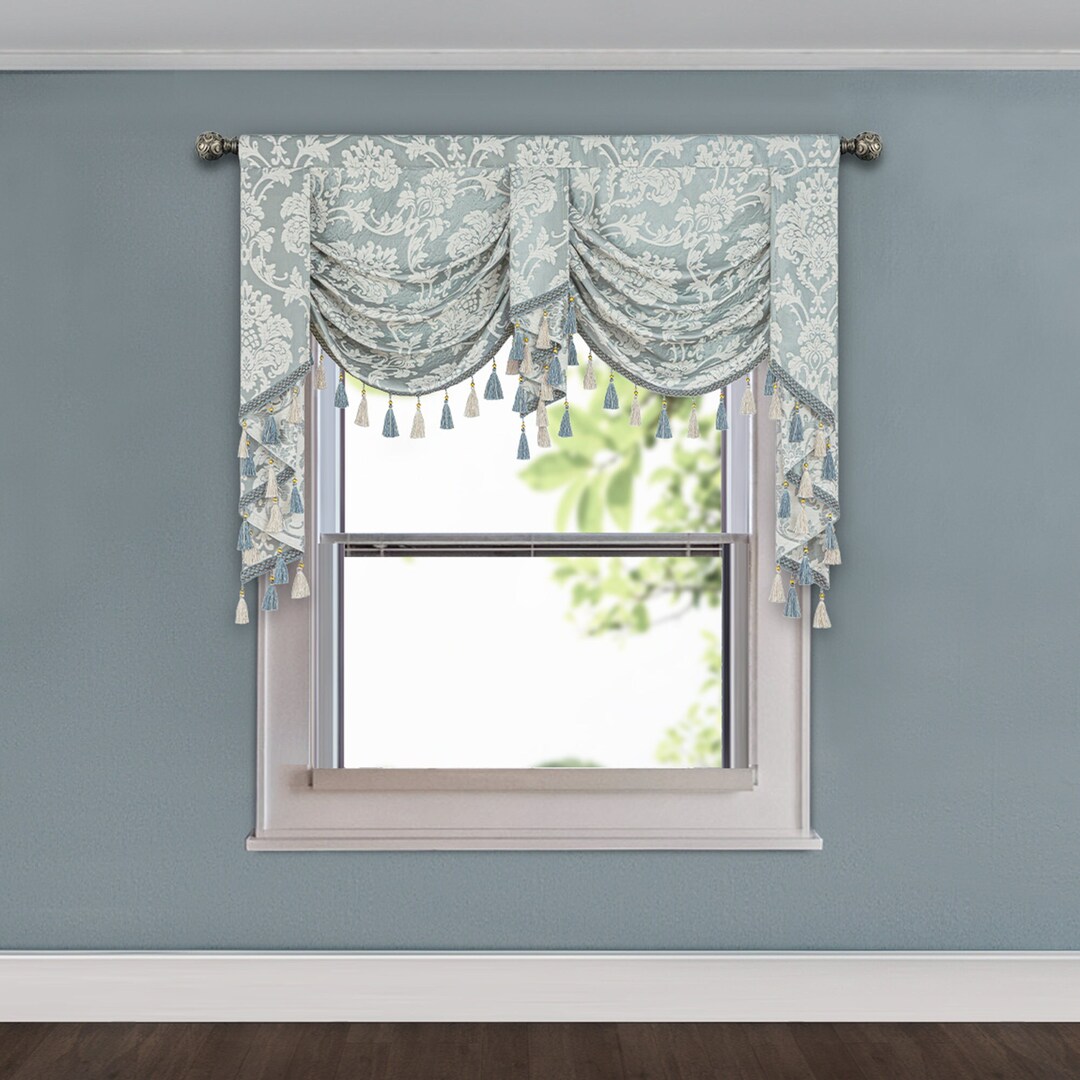 Canterbury Swag Valance Traditional Waterfall Valance for Windows ...