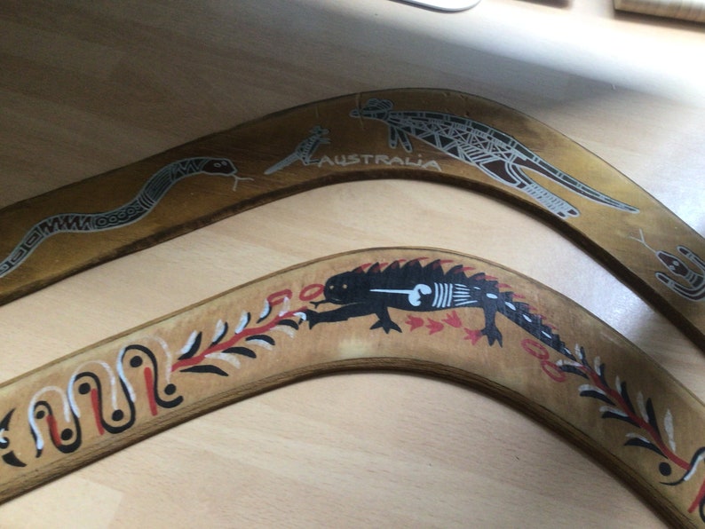 Vintage Australian Aboriginal Design Boomerang Listed Individually - Etsy