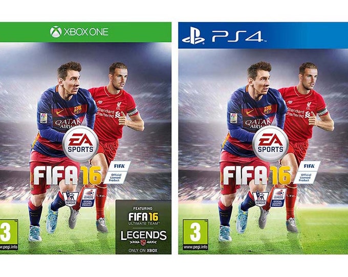 Fifa 16 Game Cover Cake Topper, Edible Icing - Etsy