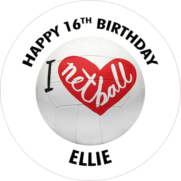 Netball Cake Topper - Etsy UK