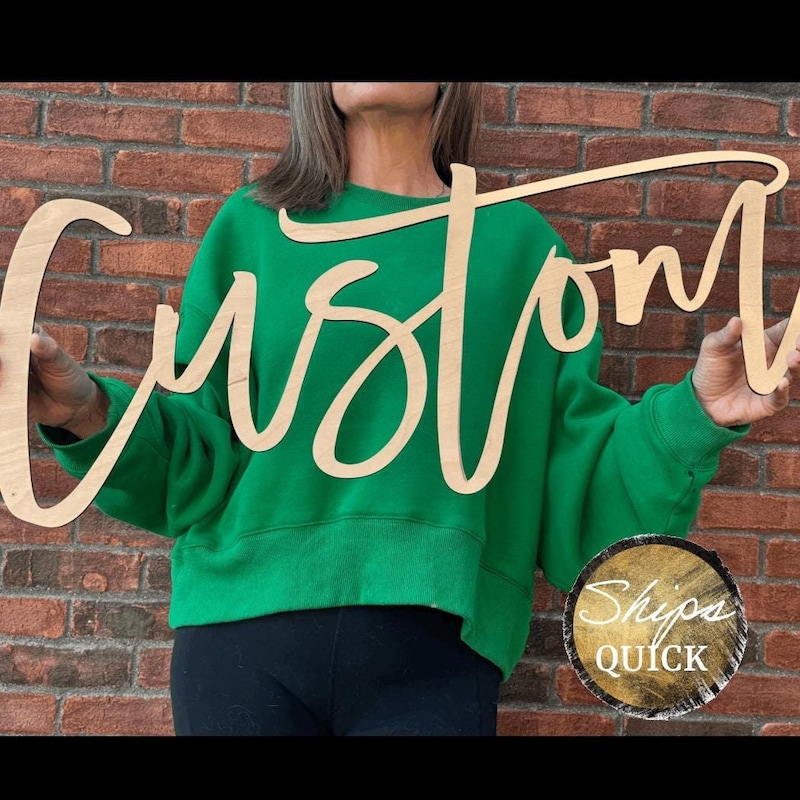 Large Cut Out With Words - Etsy