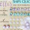 Personalized Childs Chore Chart With Pictures, Daily Toddler Routine ...