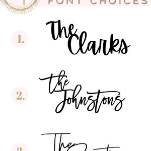 Last Name Sign | Custom Personalized Family Name Sign for Wall ...
