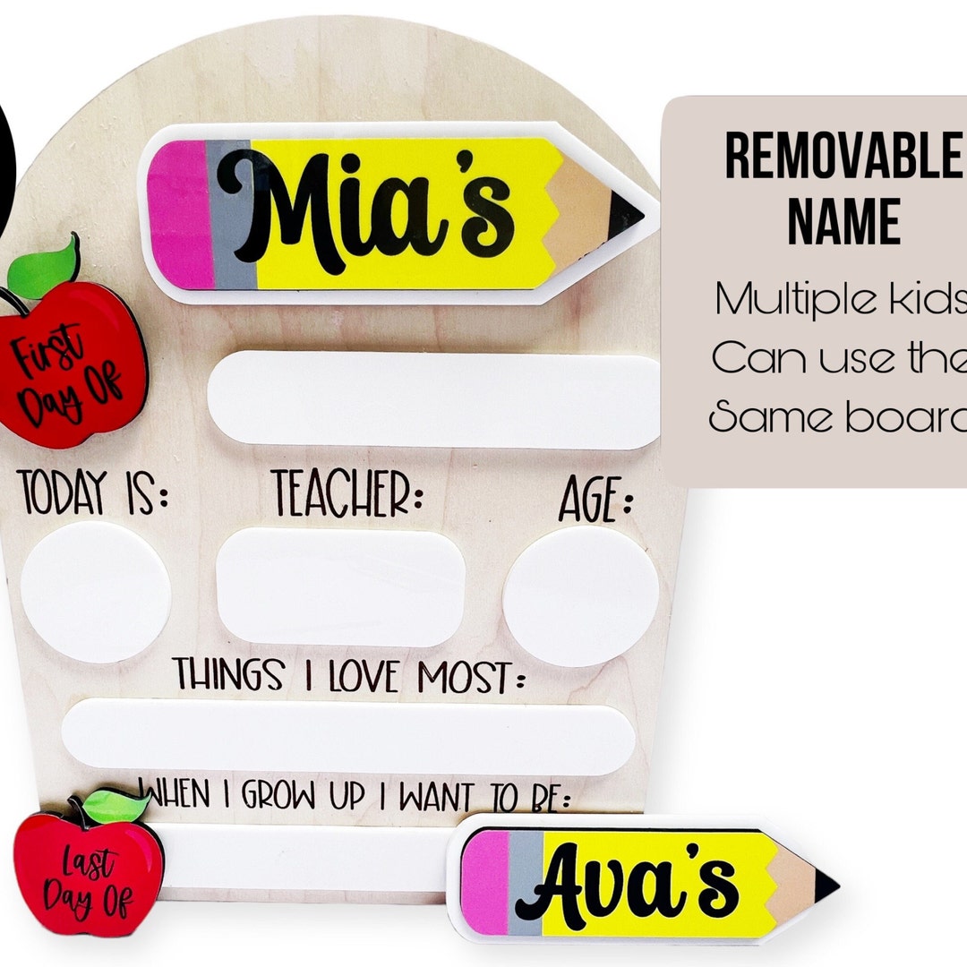 Custom First and Last Day of School Sign, Back to School Sign, Back to ...