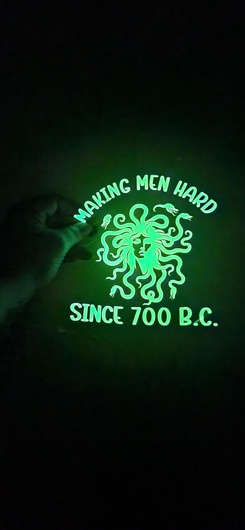 Glow in the Dark Medusa Greek Mythology Dark Humor Funny Vinyl Decal ...
