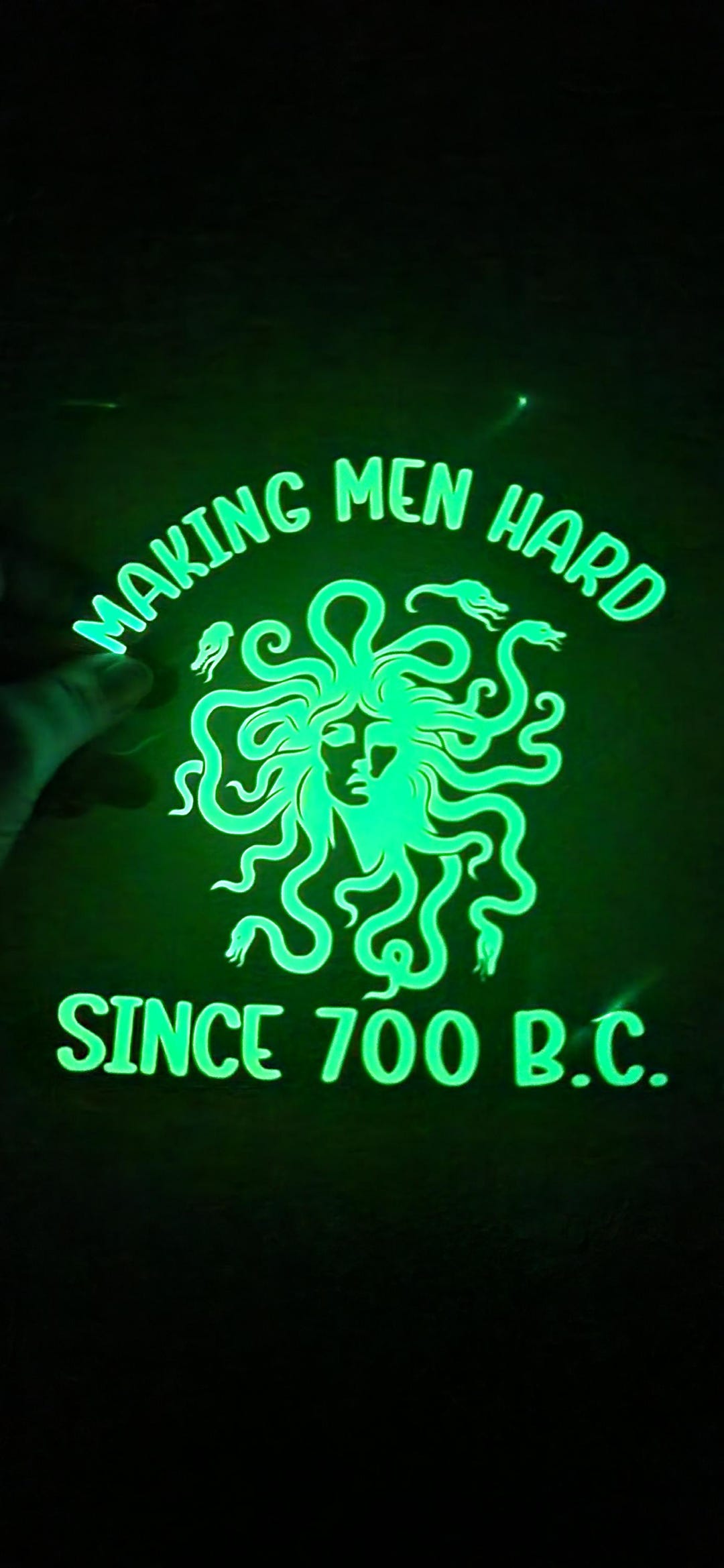 Glow in the Dark Medusa Greek Mythology Dark Humor Funny Vinyl Decal ...