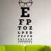 Eye Chart Decal Optometrist Wall Decal Sunglasses Decal Wayfarer Wall ...