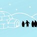 Penguin Decal Igloo Wall Decal Snow Decal March Antarctic - Etsy