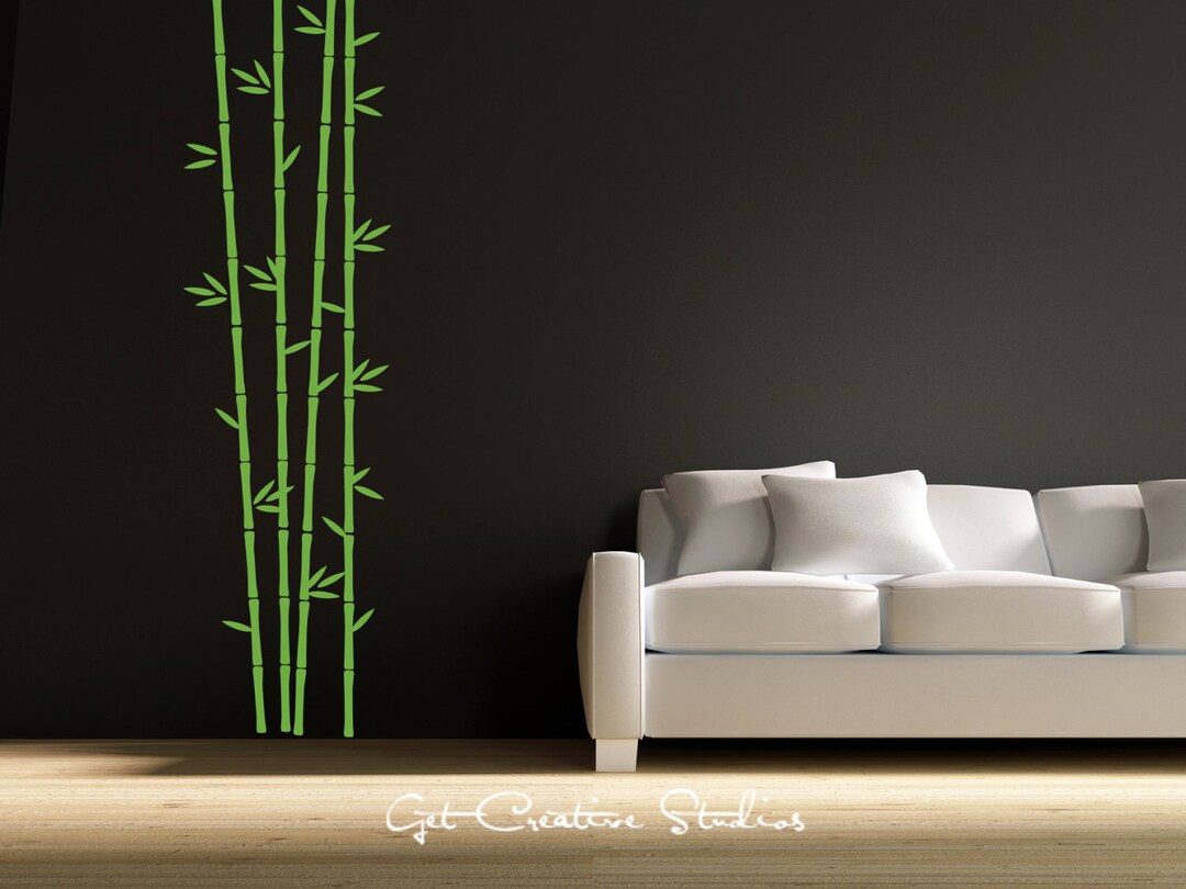 Bamboo Decal Forest Decal Bamboo Wall Decal Oriental Decal - Etsy