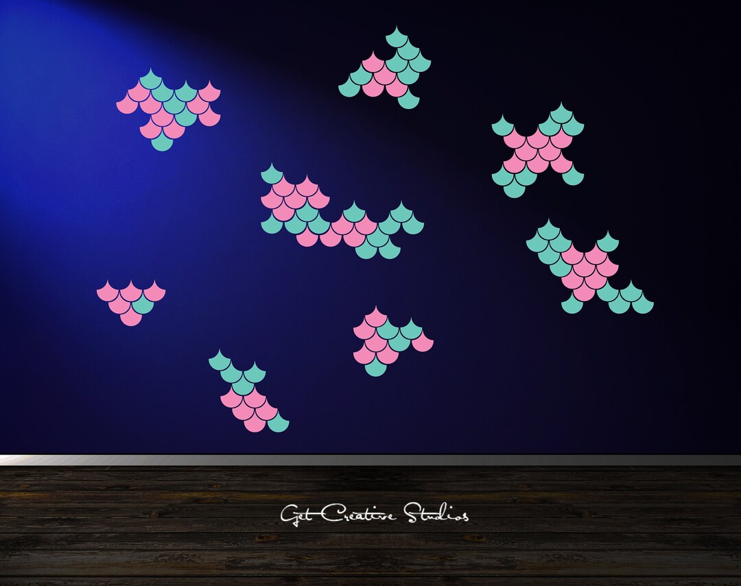 Mermaid Scales Wall Decal Scale Decal Fish Scale Decal Scale - Etsy