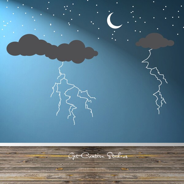 Rain Cloud Decal - Etsy