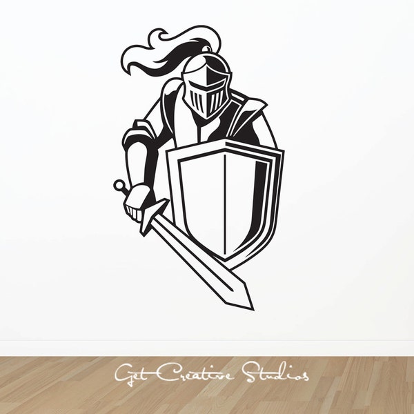 Knight Wall Decal - Etsy