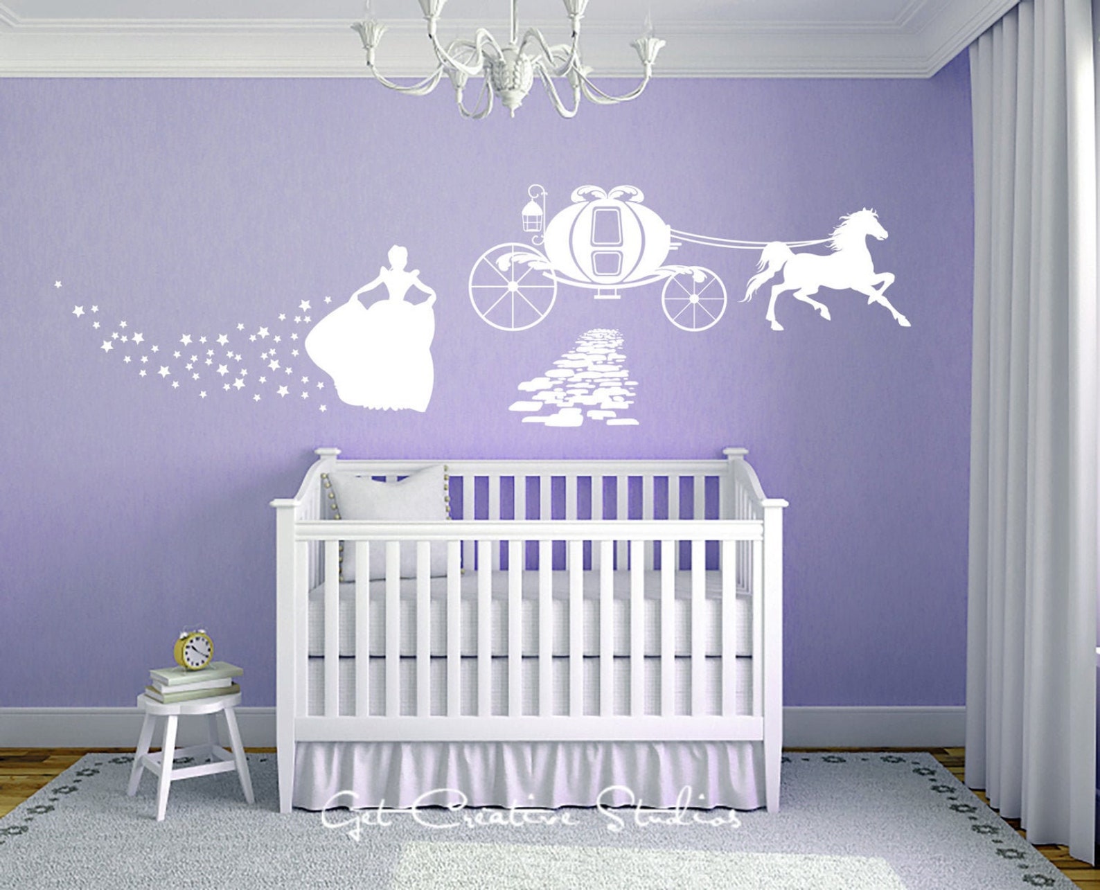 Cinderella Carriage Decal Horse Carriage Decal Princess Wall - Etsy