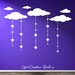 Jewel Star Decal Falling Stars Wall Decal Cloud Stickers Party Decor ...
