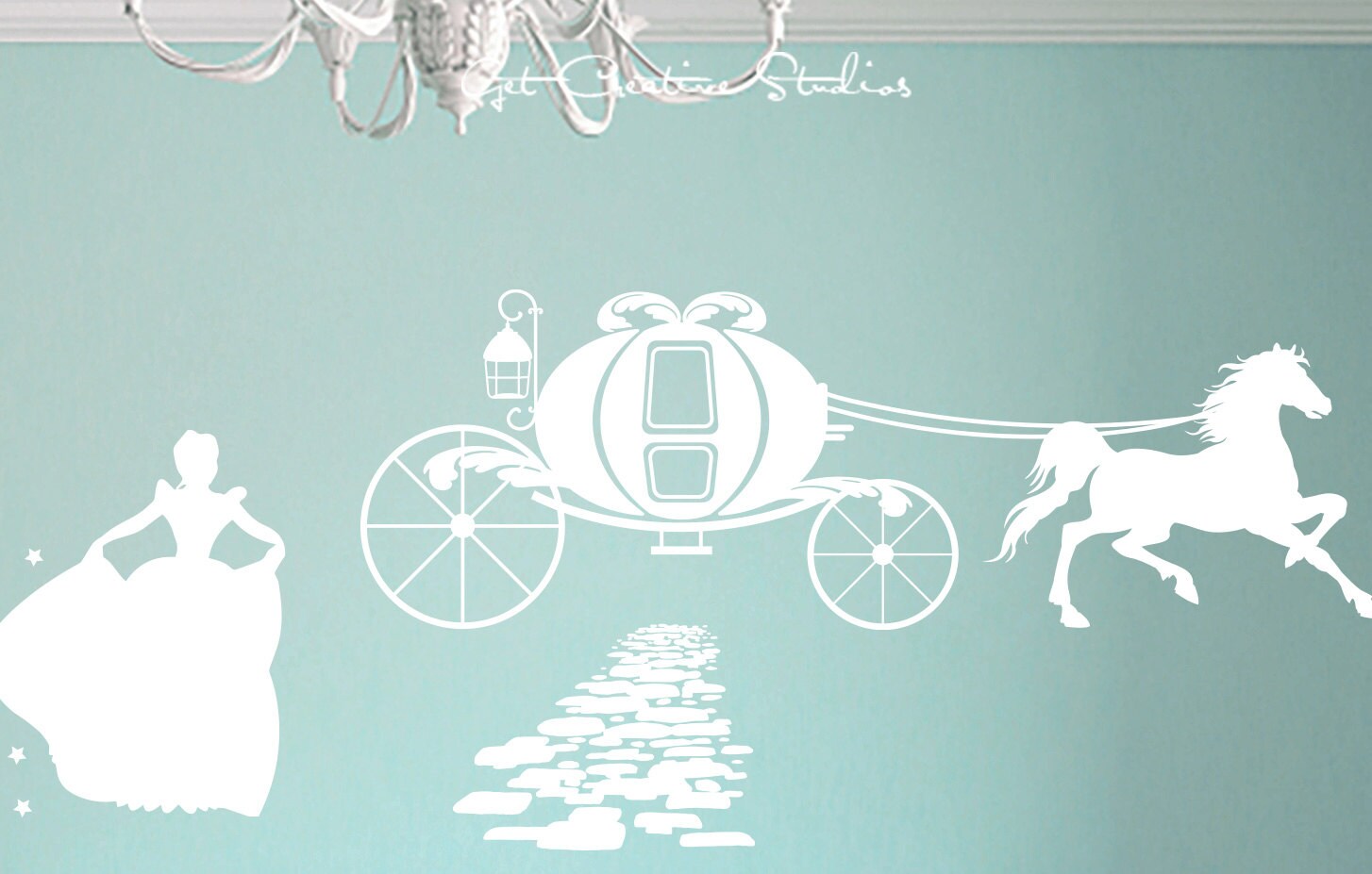 Cinderella Carriage Decal Horse Carriage Decal Princess Wall - Etsy