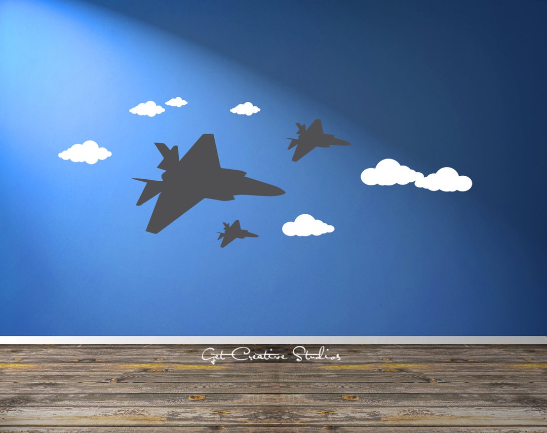 Fighter Jet Decal F35 Wall Decal Jet Wall Decal Pilot Decal - Etsy