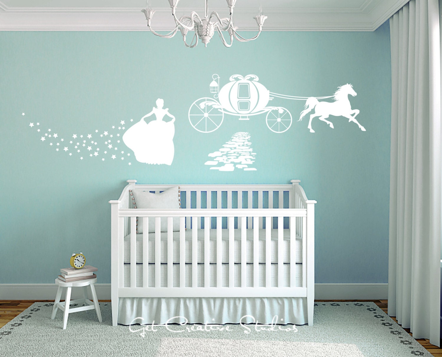 Cinderella Carriage Decal Horse Carriage Decal Princess Wall - Etsy