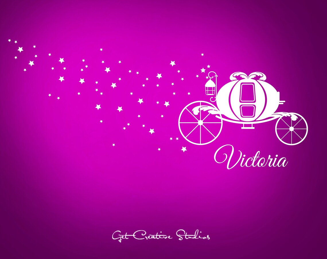 Cinderella Wall Decal Carriage Decal Fairy Tale Wall Decal - Etsy