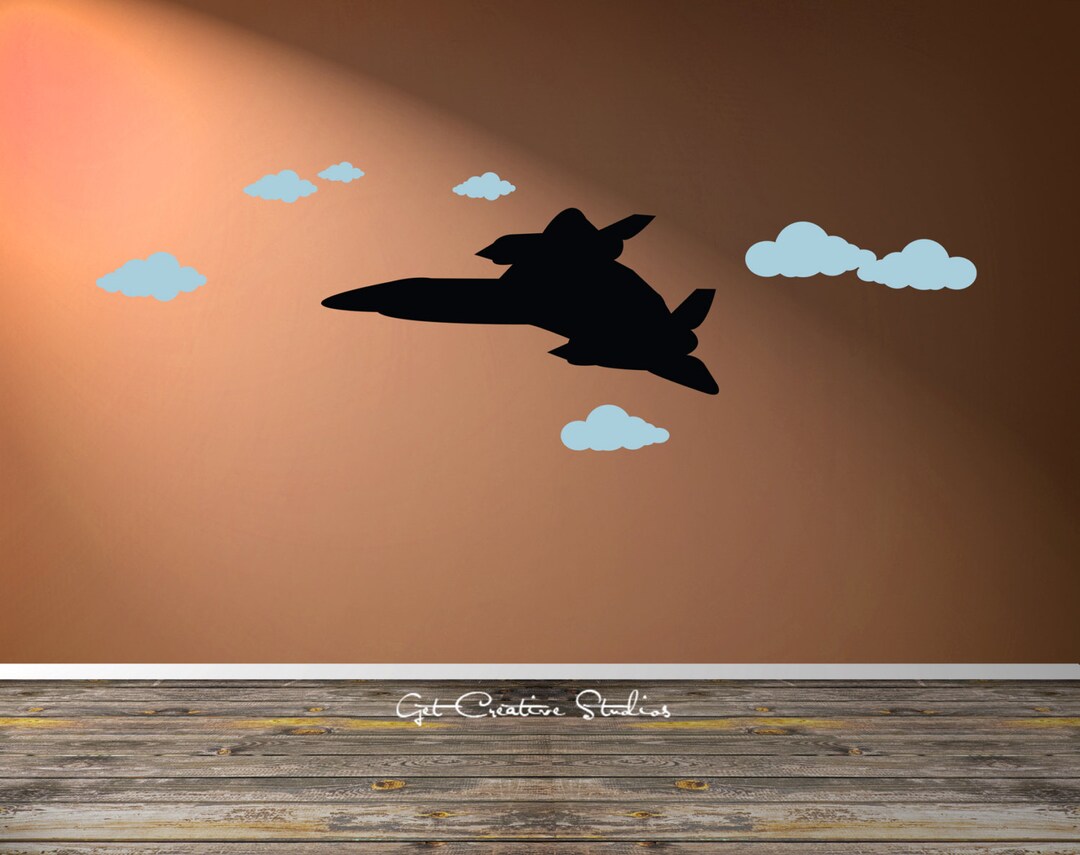 Jet Wall Decal SR71 Wall Decal Jet Wall Decal Spy Plane Wall - Etsy