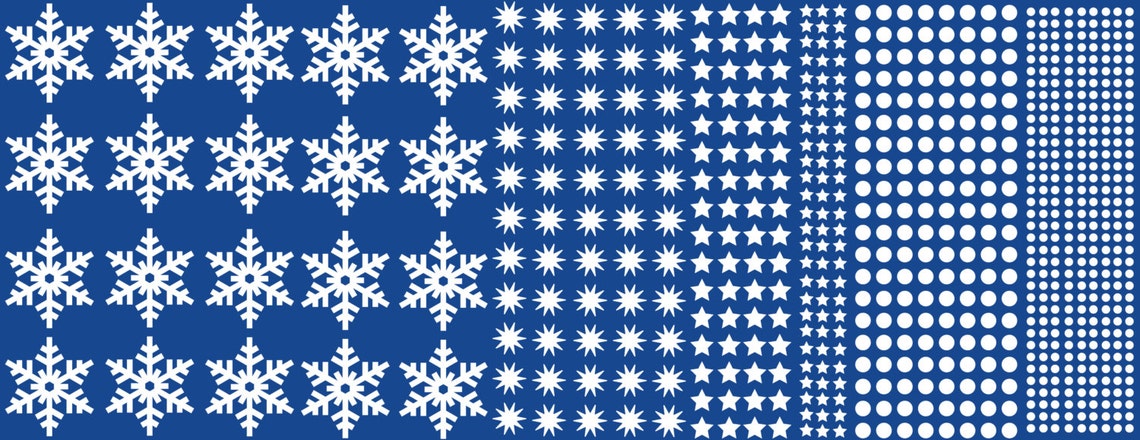 Snow Decal Snowflake Wall Decal Sticker Snow Storm Snowflake - Etsy