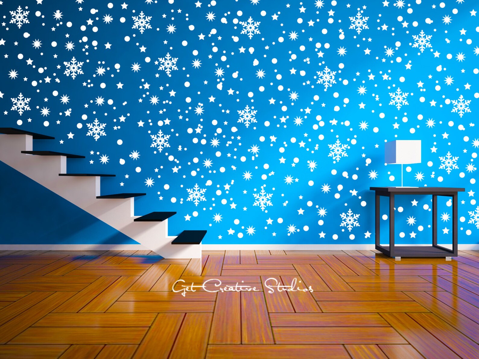 Snow Decal Snowflake Wall Decal Sticker Snow Storm Snowflake - Etsy