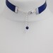 PLAIN BLUE CHOKER Necklace Blue Satin Choker Boho Choker - Etsy UK