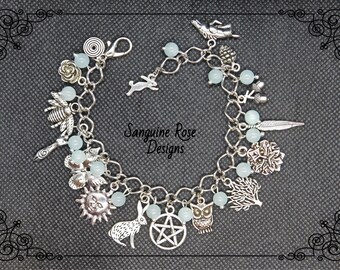 Wicca Charm Bracelet | Etsy