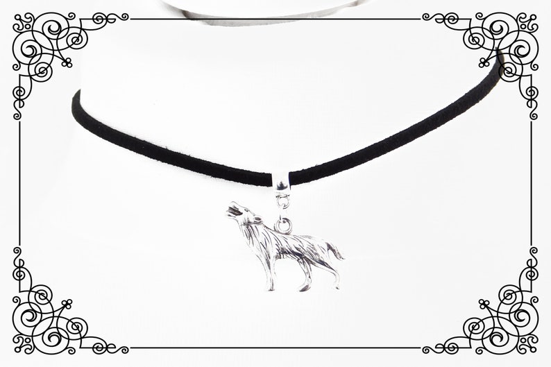 WOLF WEREWOLF CHOKER Necklace Black Velvet Choker Gothic | Etsy