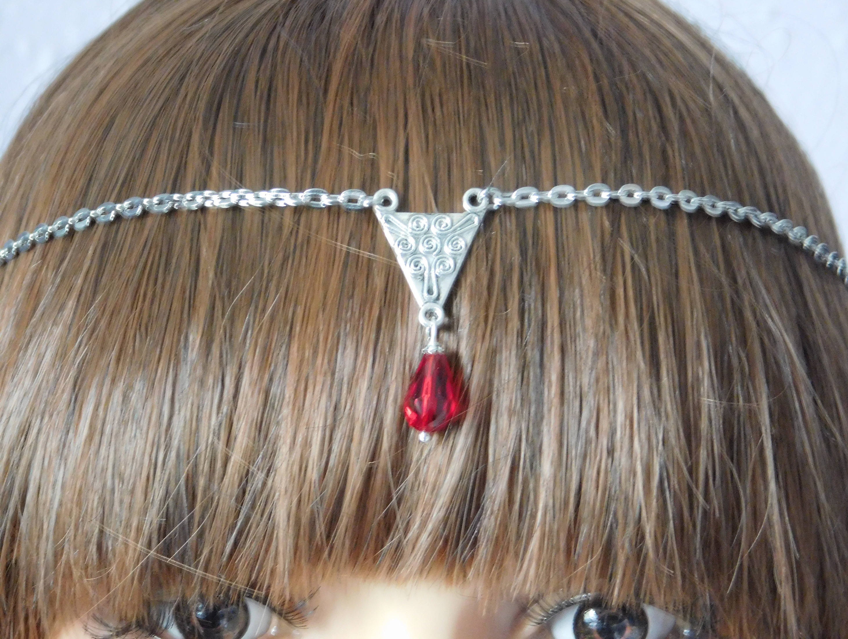 PAGAN SPIRAL Head Chain Circlet Headdress - Etsy UK