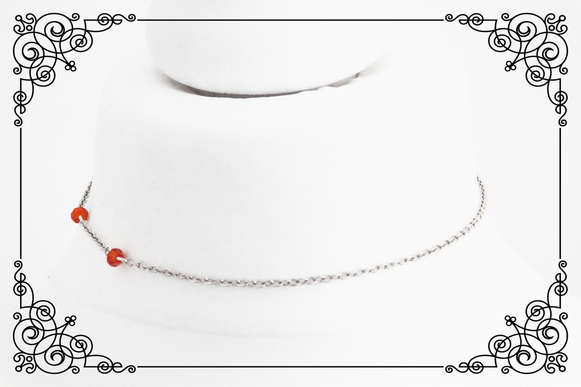 VAMPIRE BITE CHOKER Necklace Silver Choker Gothic Choker | Etsy