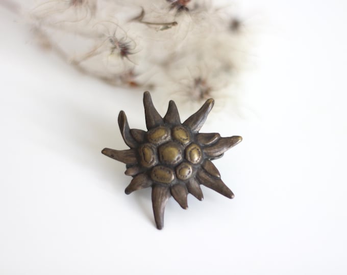 Traditional Austrian Vintage edelweiß Brooch, Edelweiss Jewellery ...