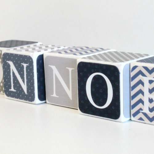 Custom Baby Name Baby Blocks Nursery Baby Shower Gift - Etsy