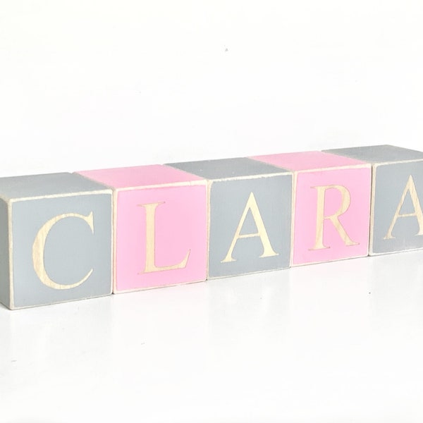 Wood Letter Blocks - Etsy