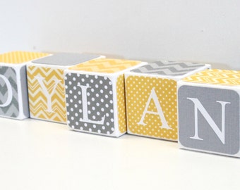 Custom Baby Name Baby Blocks Nursery Baby Shower Gift - Etsy
