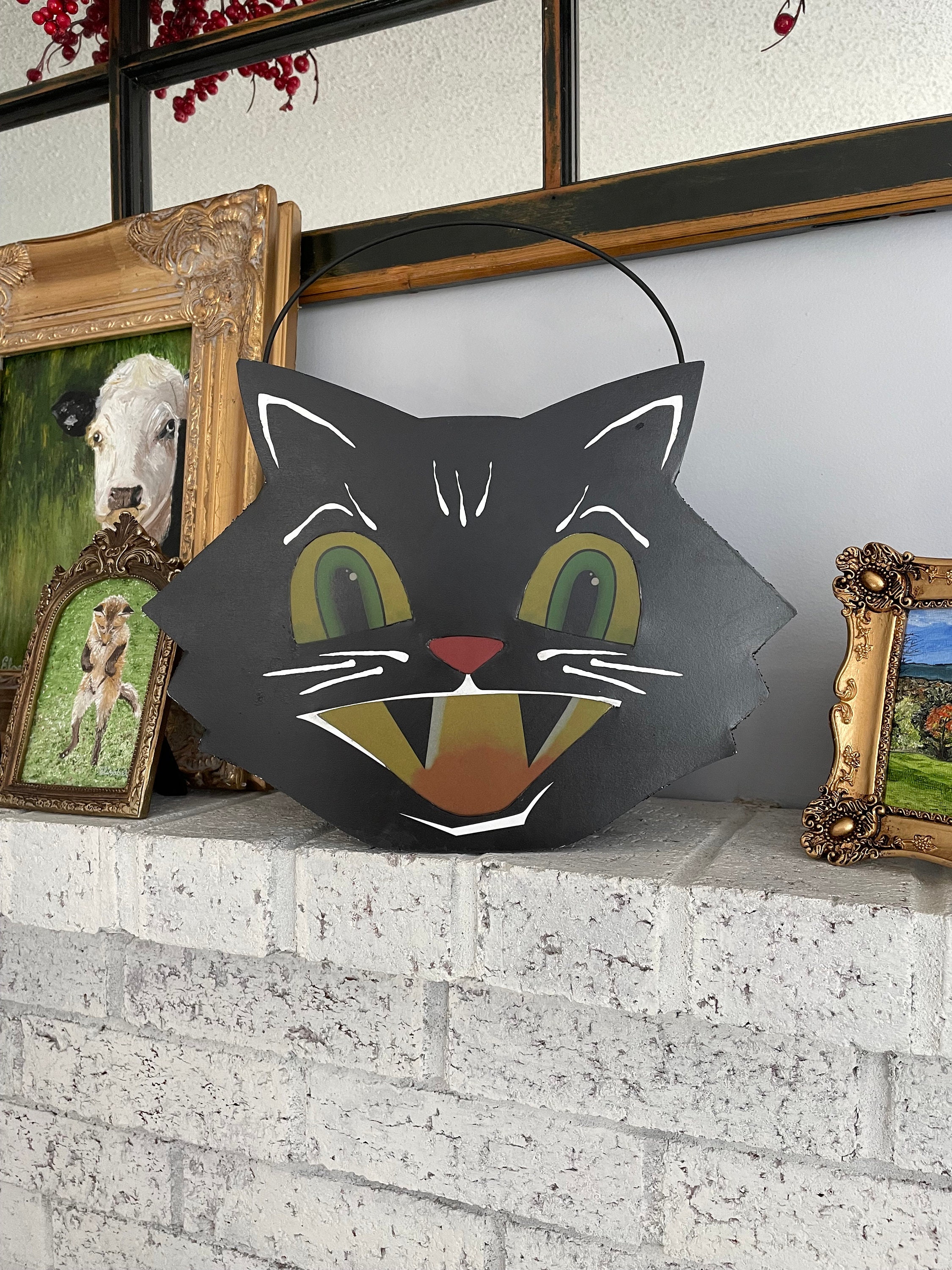 Mr. Cool Cat Halloween Lantern Bethany Lowe - Etsy