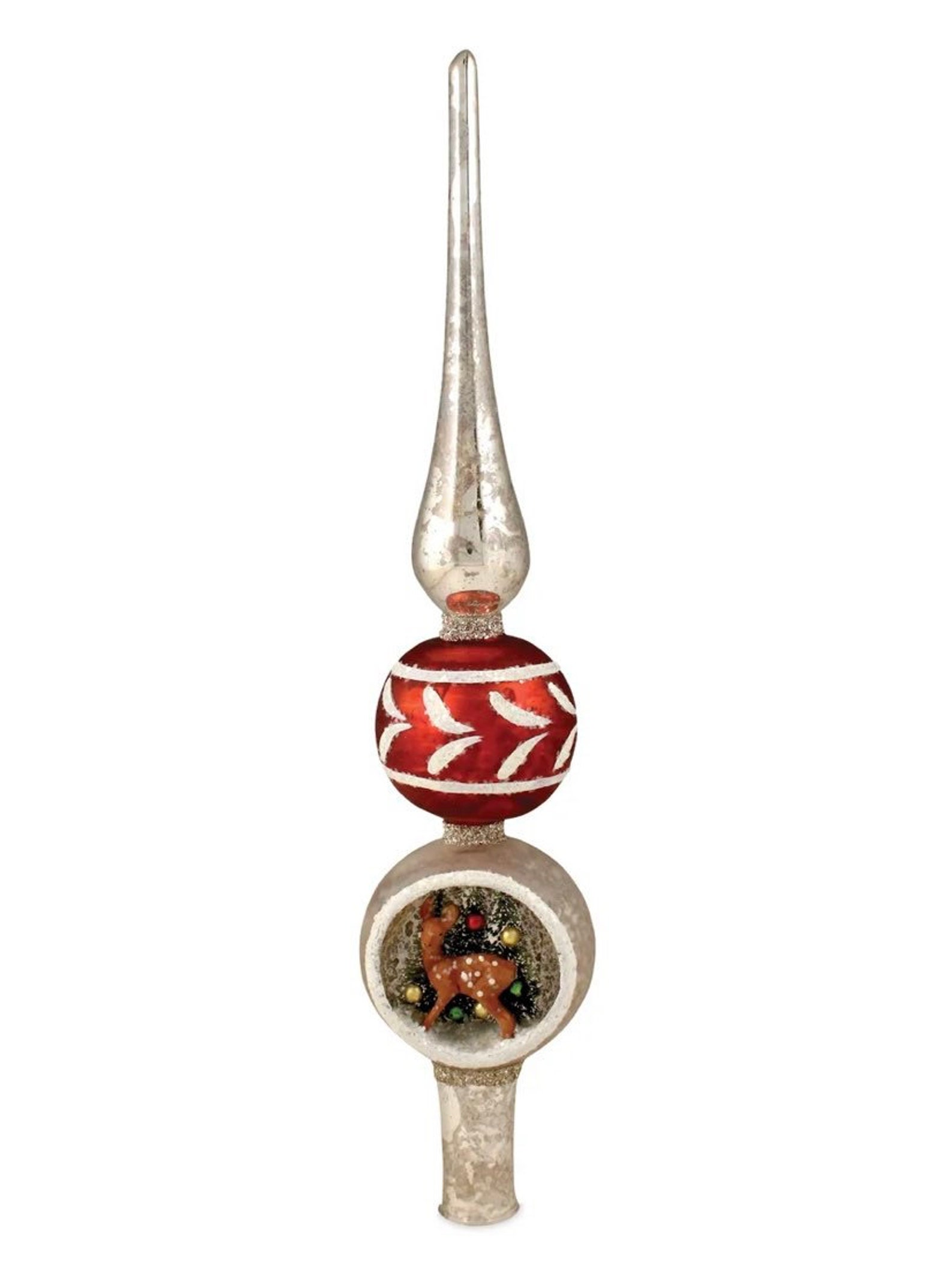 Traditional Deer Scene Tree Topper - Etsy