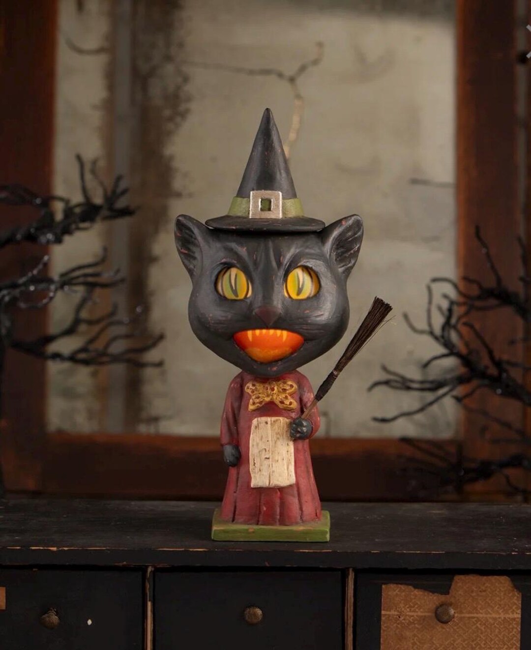 Bethany Lowe Halloween Catrina Whisker Witch - Etsy