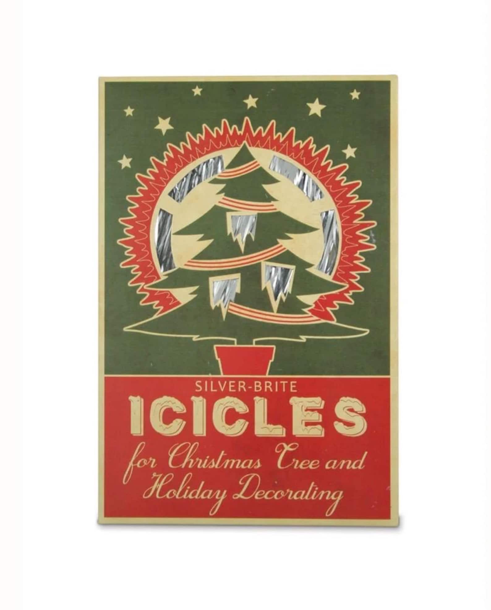 Bethany Lowe Christmas Silver Brite Icicles - Etsy