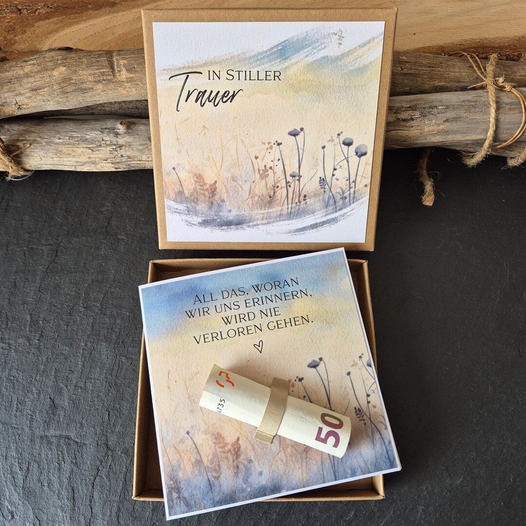 Comfort Box Cash Gift Condolence Gift for Sympathy Funeral Cash Gift ...