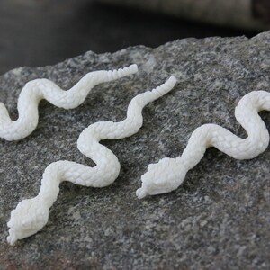 Snake Carved Bone Detailed Carving Bone Pendant Organic Recycle Jewelry ...