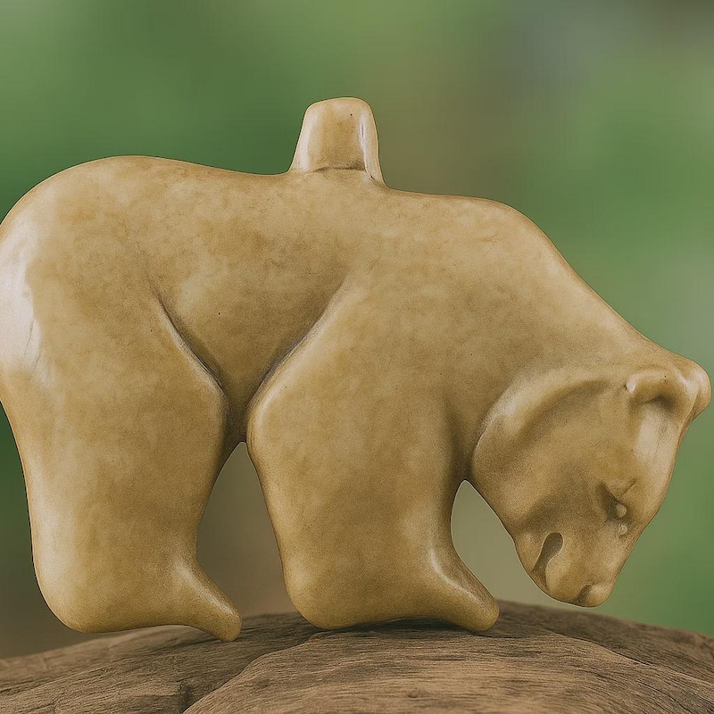 Stone Handcarved Bears - Etsy