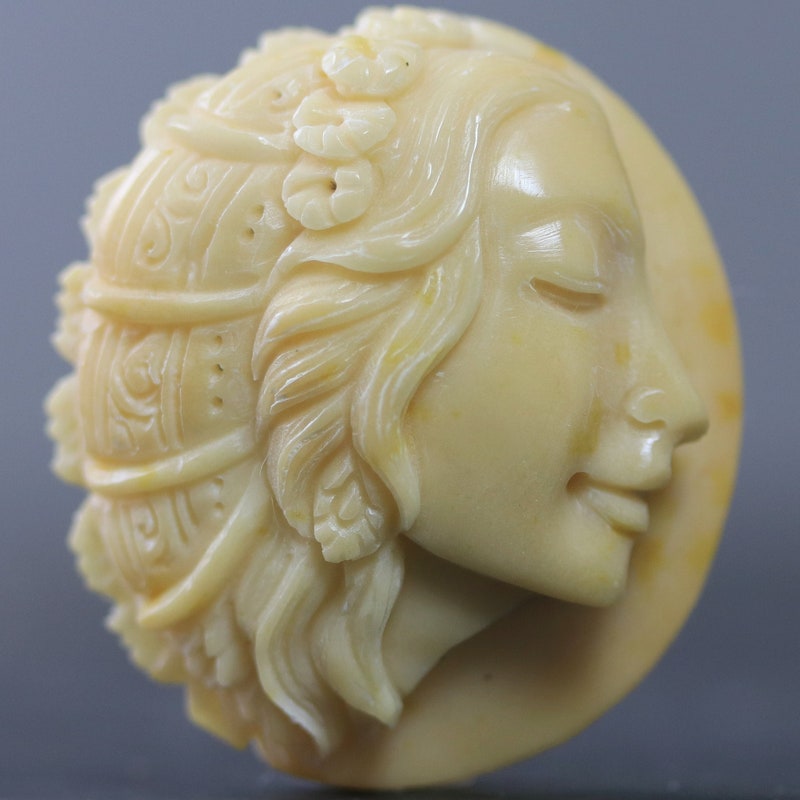 Ivory Cameo - Etsy