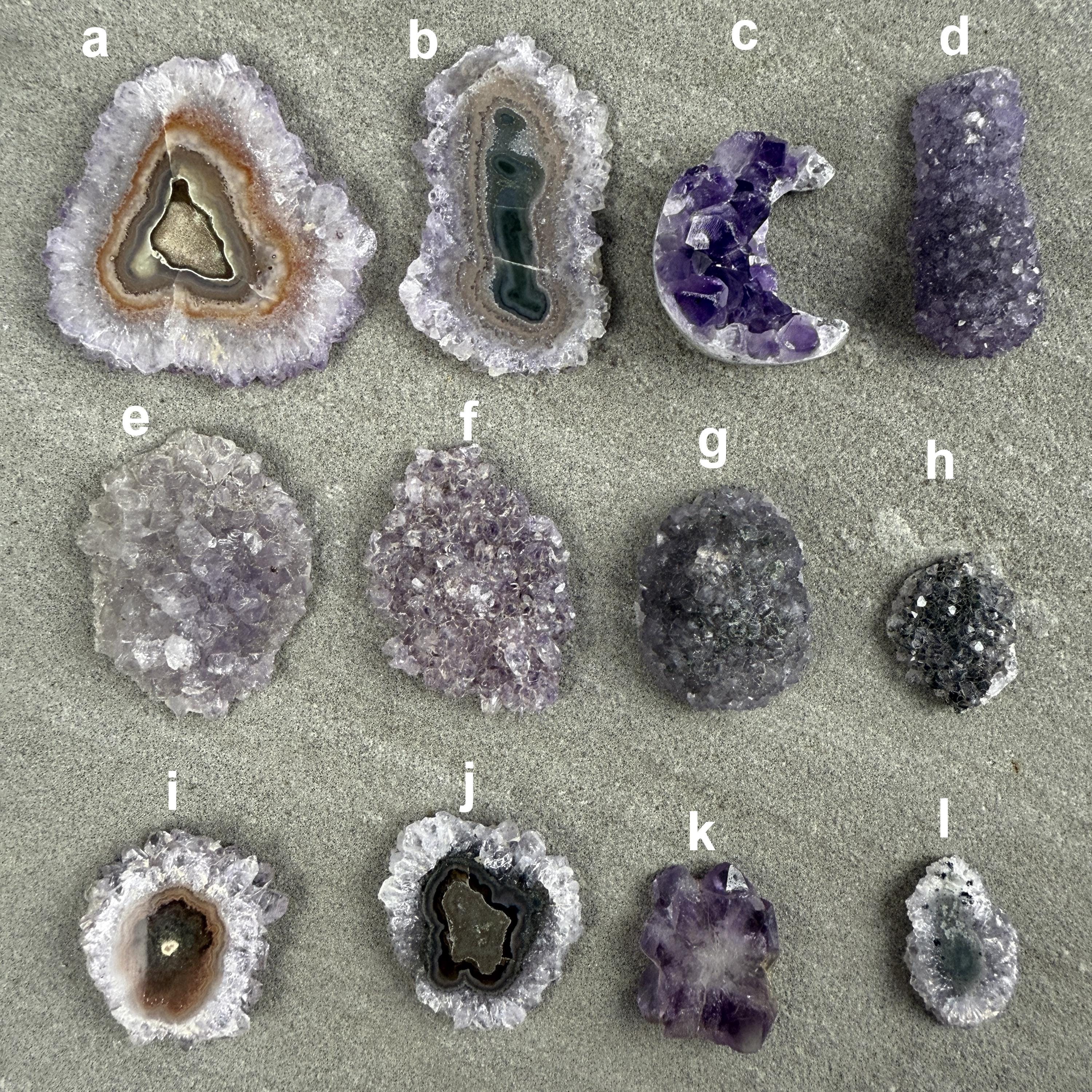 Amethyst Flower Geode Slices • Mini Stalactite Clusters • Choose A–L - Etsy
